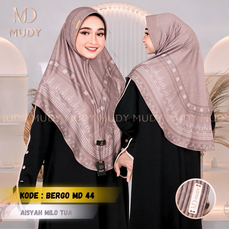 Jual Jilbab Instan Daily Hijab Bergo Motif Aisyah Series By Mudy ...