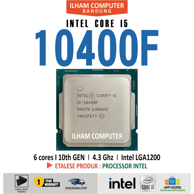 Jual Intel Core i5 10400F - Socket LGA 1200 [TRAY] | Shopee Indonesia