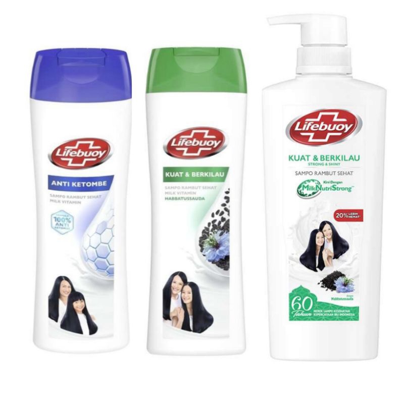 Jual Lifebuoy Shampoo botol besar hijau biru anti ketombe strong pump ...