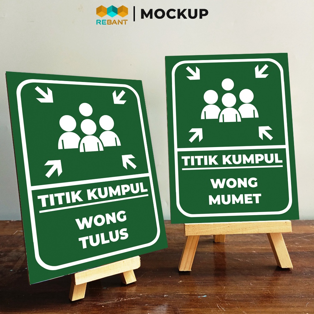 Jual REBANT Hiasan Dinding Titik Kumpul tahan Jamur 15X2 QUOTE Wong ...