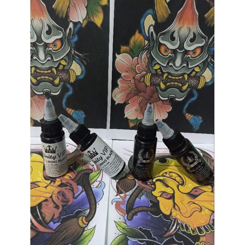 Jual Tinta tatto Black/Hitam merk Infinty VIP & Crown Pigment 30ML ...
