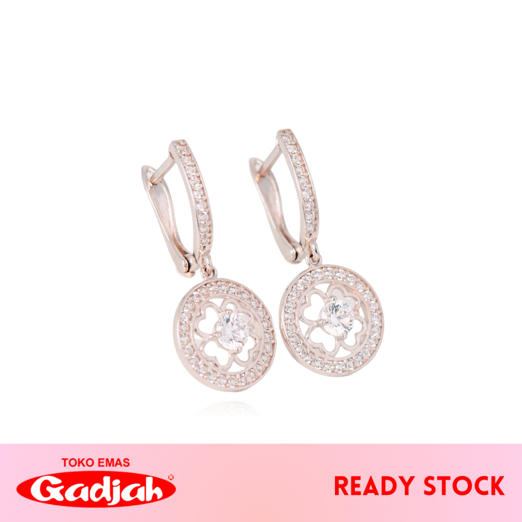 Jual Anting Emas Jepret Kerangka Bunga Solitaire Circle - Toko Emas ...
