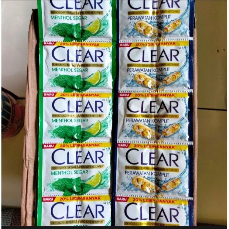 Jual CLEAR Sachet - Pilihan Shampo Terbaik untuk Rambut per renteng 12 ...