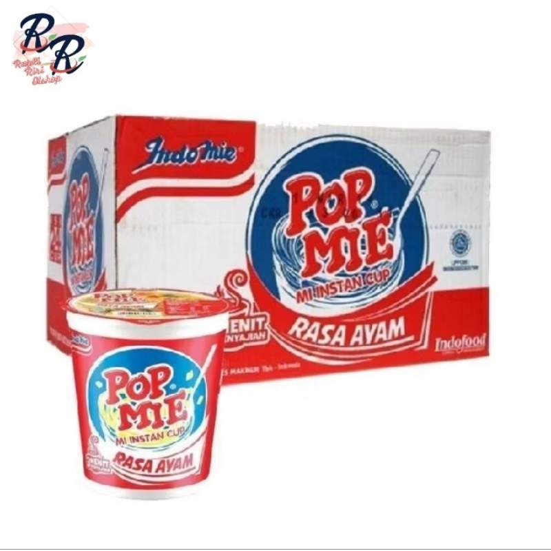 Jual POP MIE KUAH RASA AYAM 1 DUS ISI 24 PCS | Shopee Indonesia