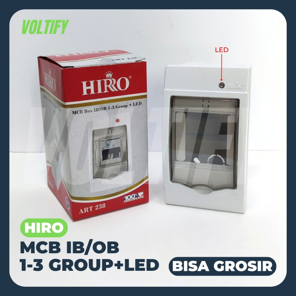 Jual (Voltify) HIRO Box MCB 1-3 Grup + Indikator Inbow Outbow Kotak ...