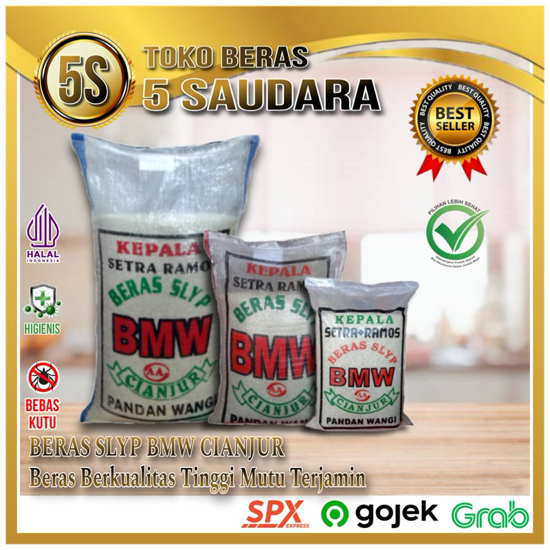 Jual BERAS BMW CIANJUR 5KG 10KG 20KG | Shopee Indonesia