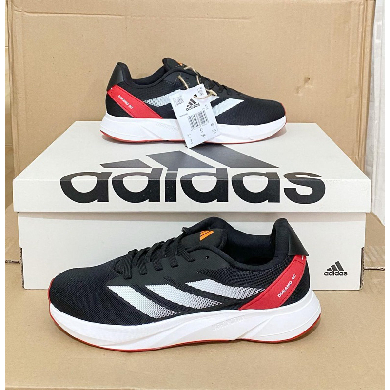 Jual Sepatu Adidas Running Duramo RC Sl Hitam List putih | Shopee Indonesia