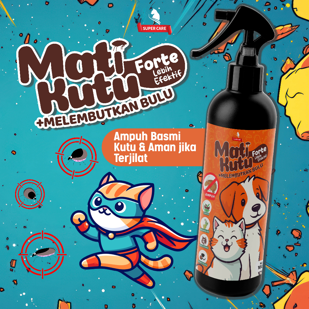 Jual Mati Kutu Forte 250 ml Obat Anti Kutu Kucing Aman Terjilat Obat ...