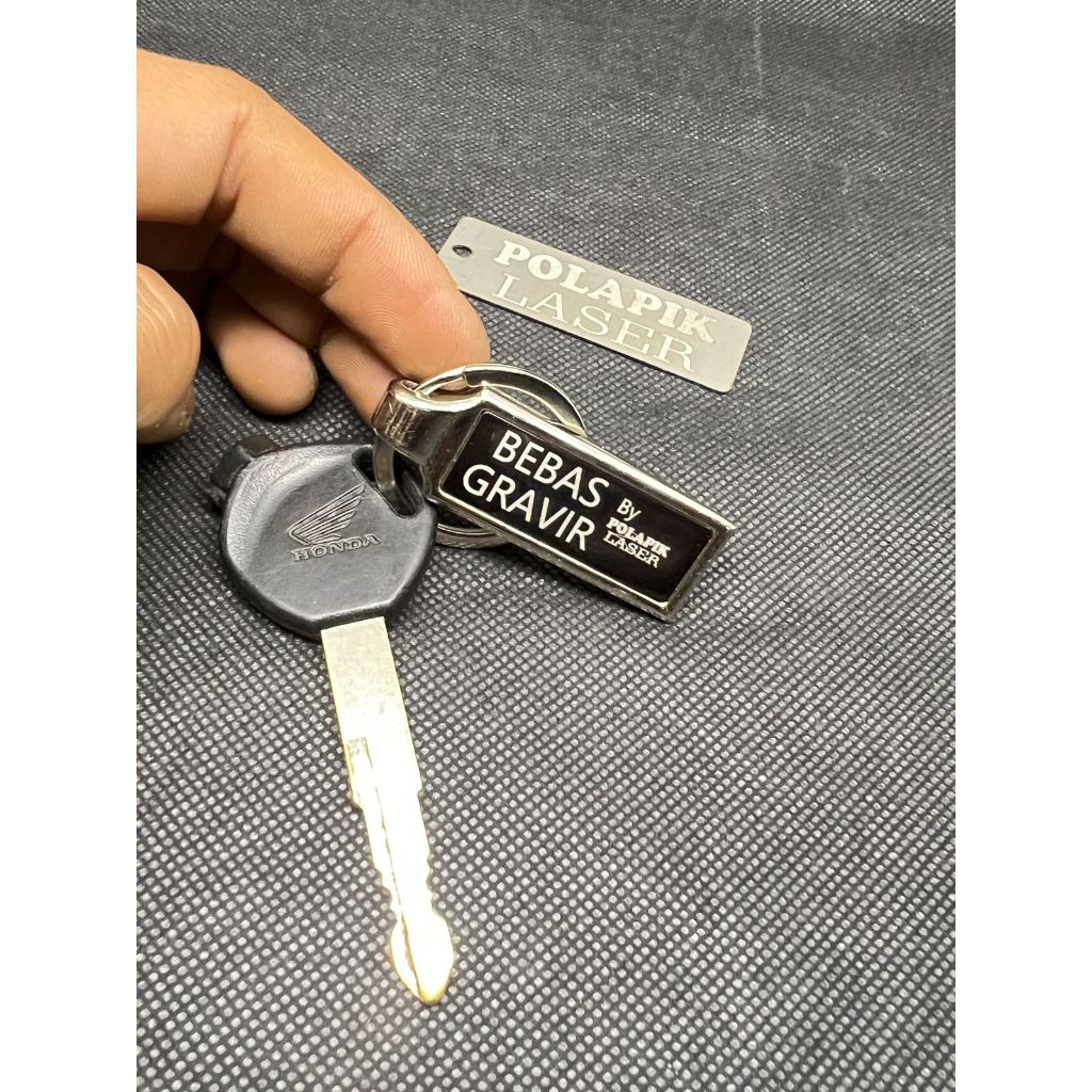 Jual Gantungan Kunci Stainless Custom Nama, Plat Nomor, Nomor Kamar ...