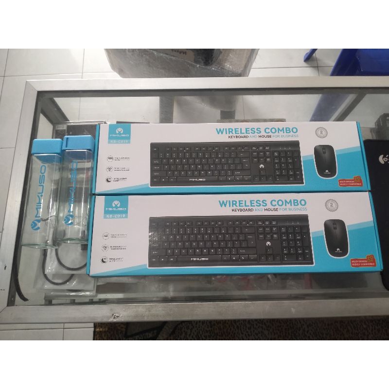 Jual Keyboard mouse wireless combo Mikuso KB-C019 | Shopee Indonesia