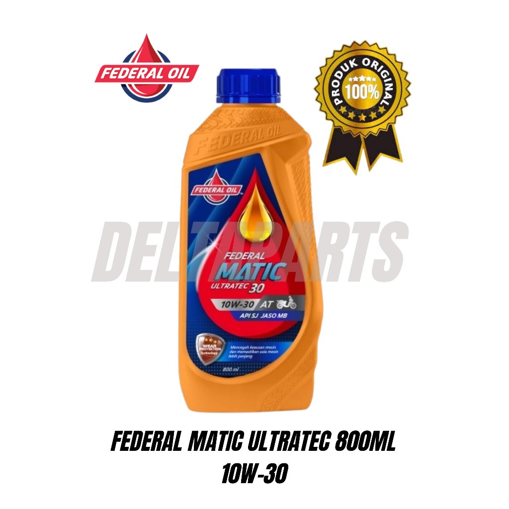 Jual OLI FEDERAL MATIC ULTRATEC 800ML 10W-30 ASLI | Shopee Indonesia