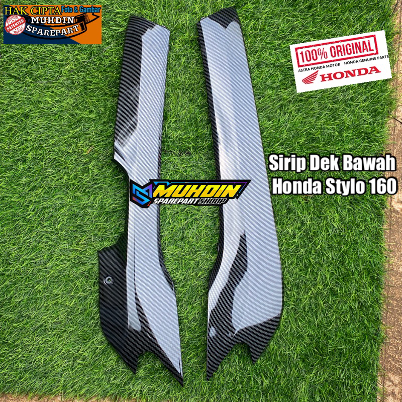 Jual Cover under side Sirip Sayap dek bawah Stylo 160 K3V Carbon Celup ...