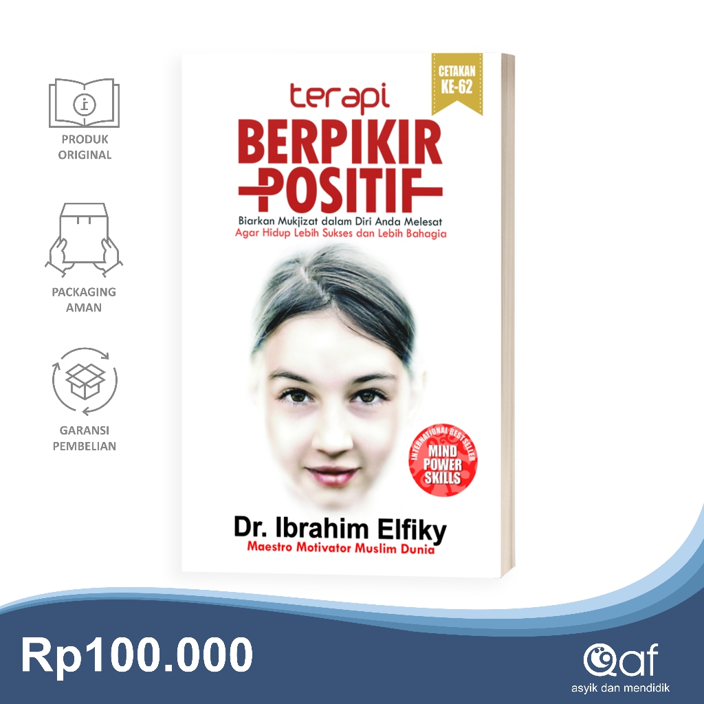 Jual Buku Ori Terapi Berpikir Positif (Biarkan Mukjizat dalam Diri Anda ...