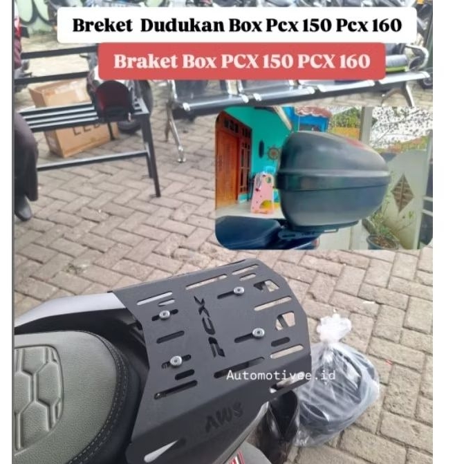 Jual Braket Box PCX 150 Pcx 160 AWS Breket Box PCX 150 PCX 160 | Shopee ...