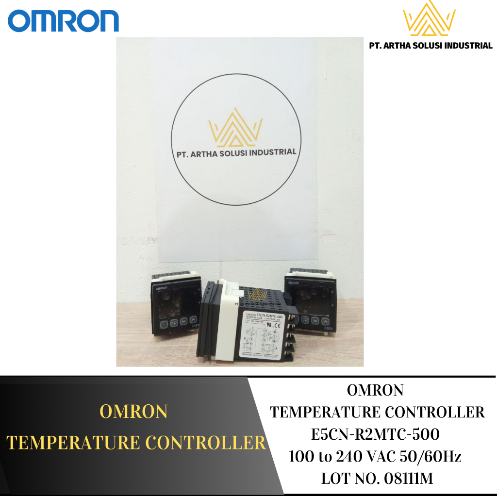 Jual OMRON TEMPERATURE CONTROLLER E5CN-R2MTC-500 100 to 240 VAC 50/60Hz LOT NO. 08111M | Shopee ...