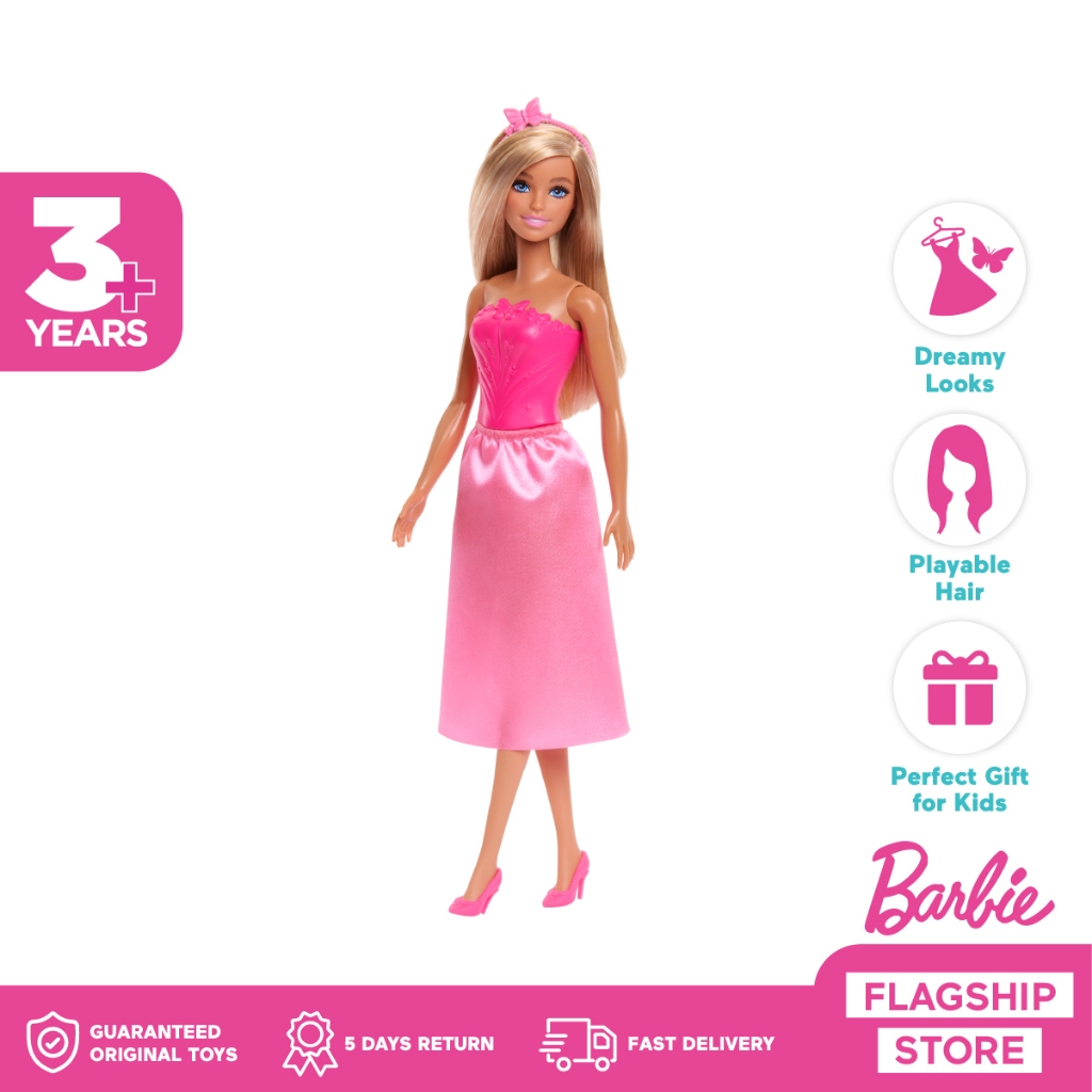 Jual Barbie Basic Butterfly Pink Doll - Mainan Boneka Anak Perempuan ...