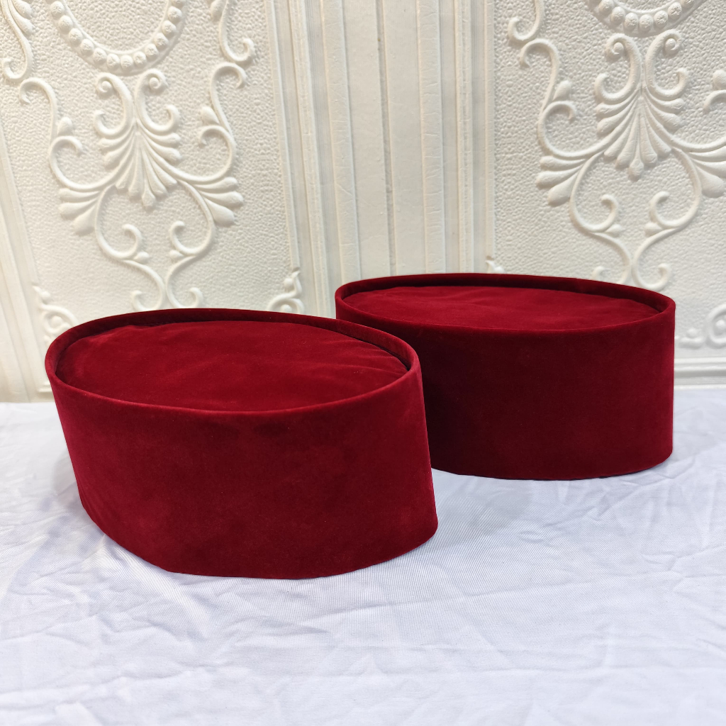 Jual MURAH PARAH !! PECI SONGKOK KOPIAH MERAH POLOS BETAWI TINGGI 9 ...