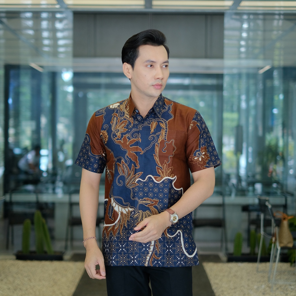 Jual BATIK PRIA KEMEJA BATIK PRIA BATIK MODERN ATASAN BATIK BAJU BATIK ...