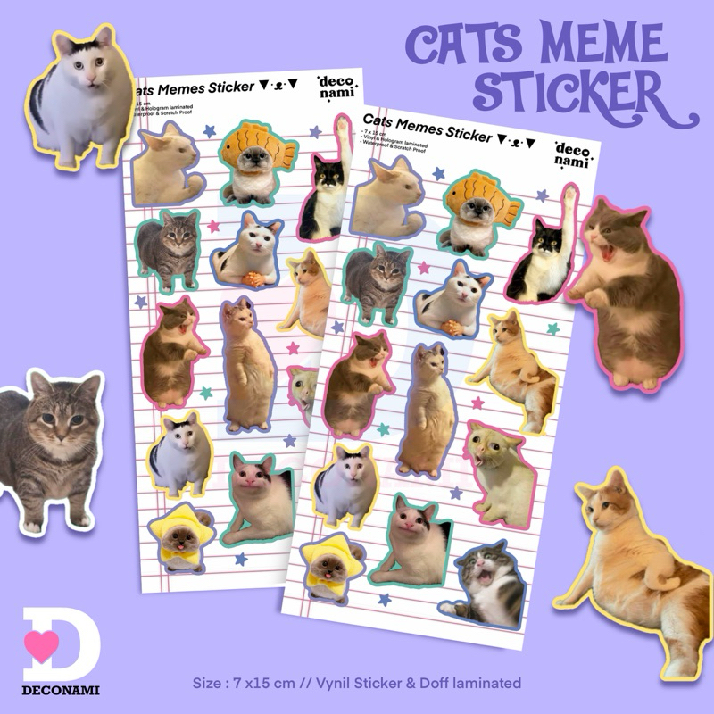 Jual STICKER MEME KUCING by deconami | Shopee Indonesia