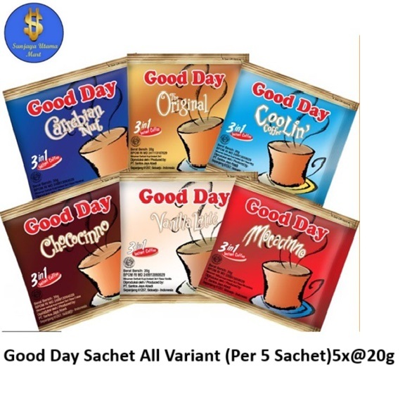 Jual Good Day Sachet All Variant-Good Day per 5 Sachet (5x@20g ...