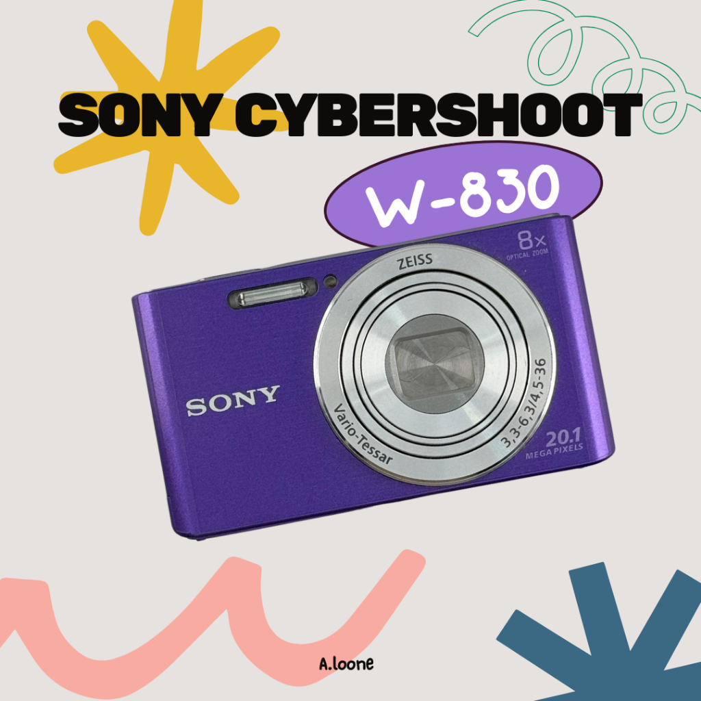 Jual SONY CYBERSHOOT W-830 DIGICAM PURPLE UNGU!!! DIGICAM KAMERA POCKET ...