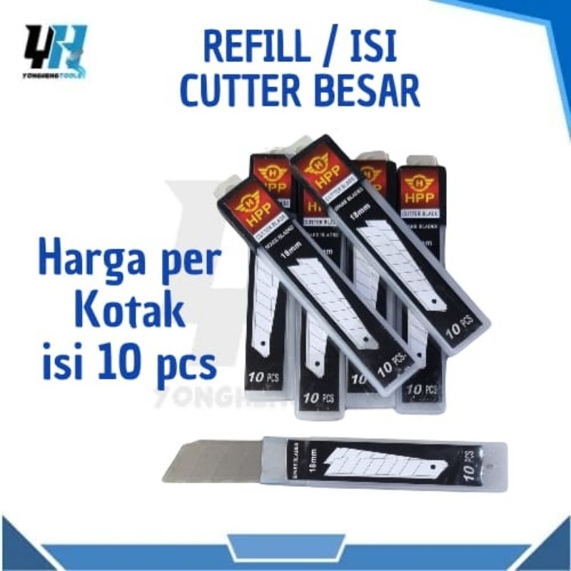 Jual HPP Refill / Isi Cutter Besar Isi 10 pcs | Shopee Indonesia