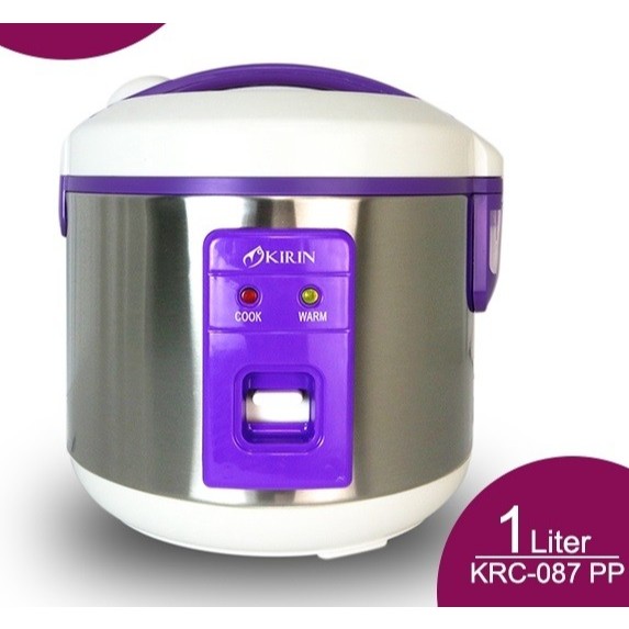 Jual KIRIN KRC-087 RICE COOKER 1.0 LITER NONSTICK - Warna Random | Shopee Indonesia