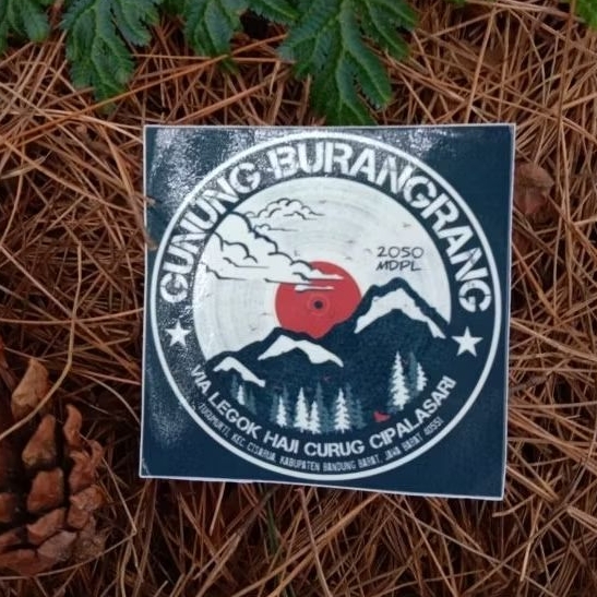 Jual STIKER GUNUNG BURANGRANG/ AKSESORIS TEMPELAN PENDAKI GUNUNG ...