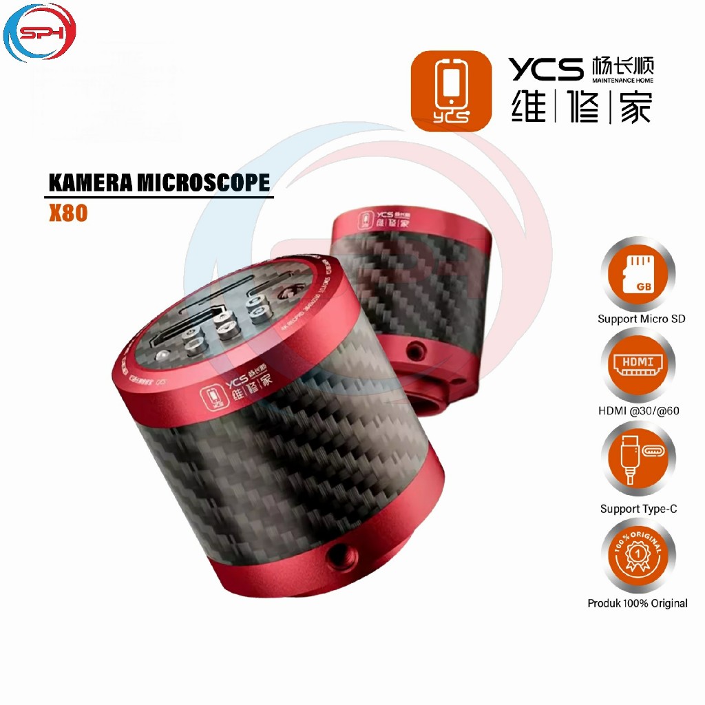 Jual YCS-X80 4K Camera - Trinocular Microscope Camera CMOS HDMI 1080P ...