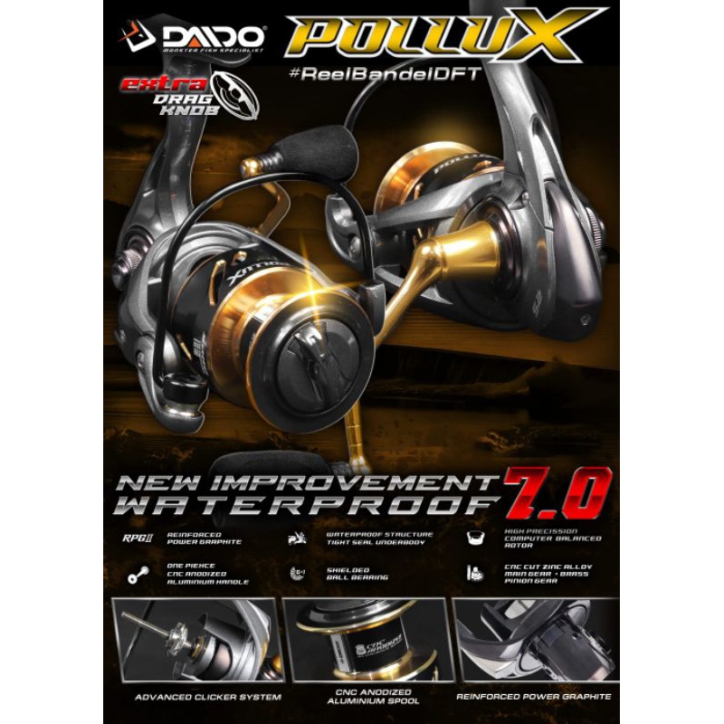 Jual Reel DAIDO POLLUX (Power Handle) | Shopee Indonesia