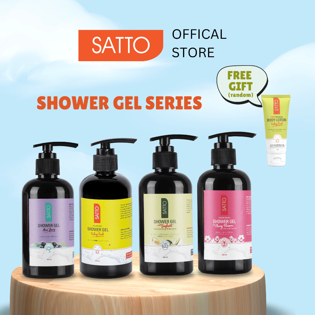 Jual Satto Paket Series Shower Gel Set of 2 - Sabun Mandi Cair Botol ...