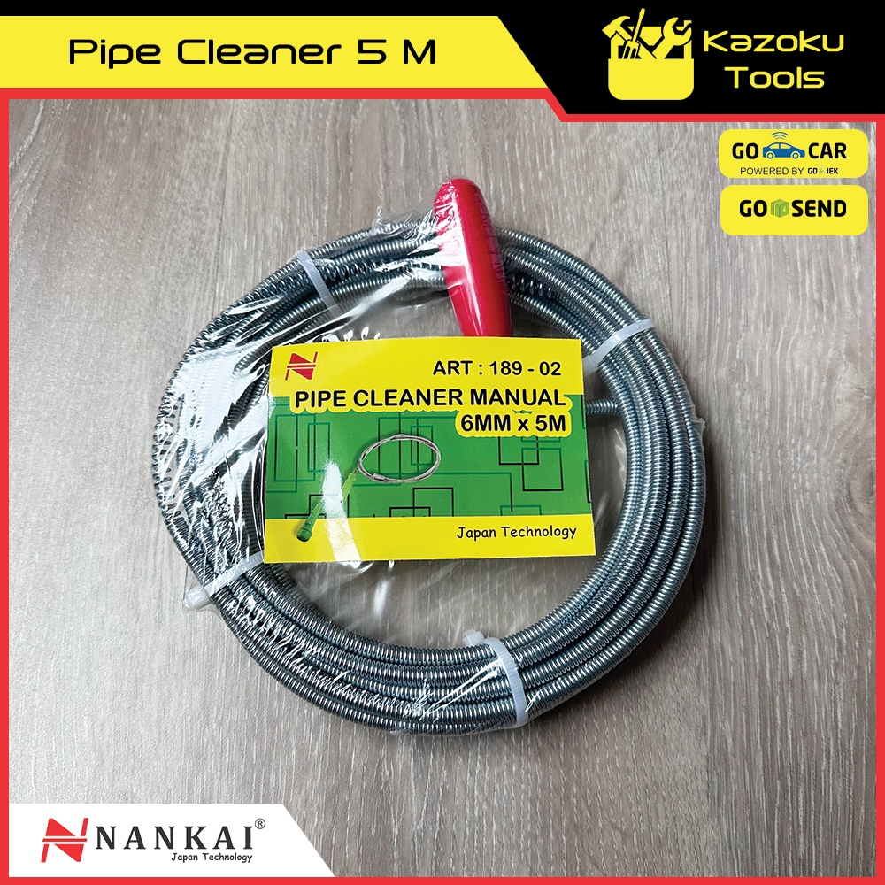 Jual Pipe Cleaner / Alat Pembersih Pipa Tersumbat Manual 5 M - NANKAI | Shopee Indonesia