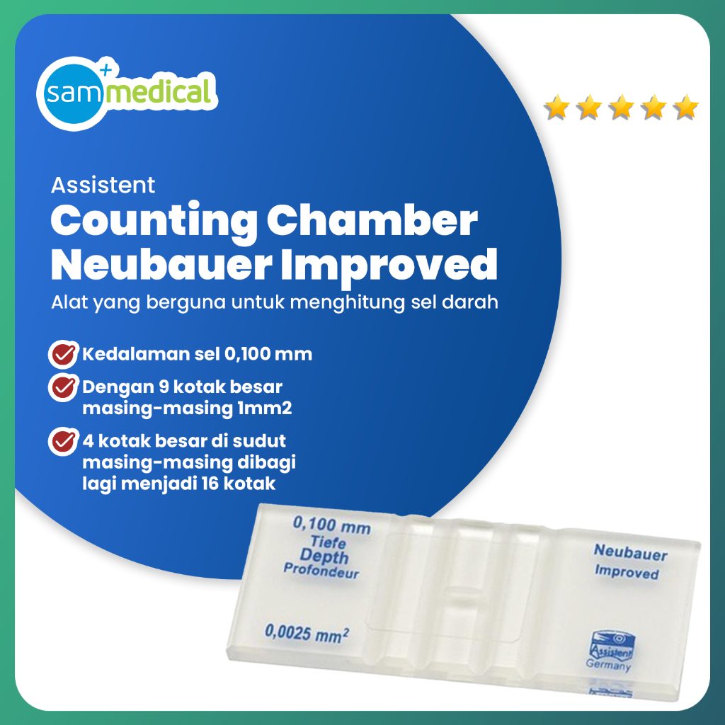 Jual Assistant Counting Chamber Neubauer IMP / Alat Bilik Hitung / Penghitungan Sel Darah ...