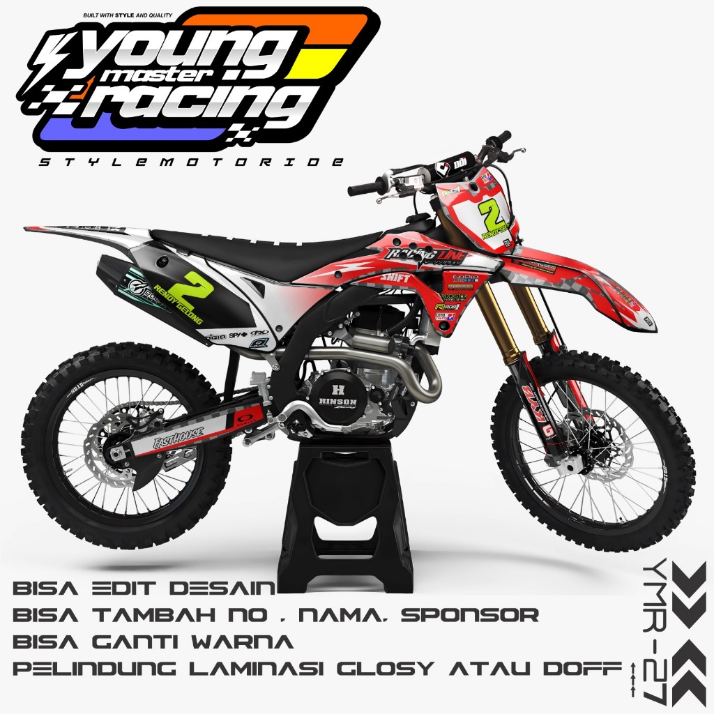 Jual DECAL CRF 150 L SUPERMOTO FULL BODY / STICKER DECAL CRF 150 L BISA ...