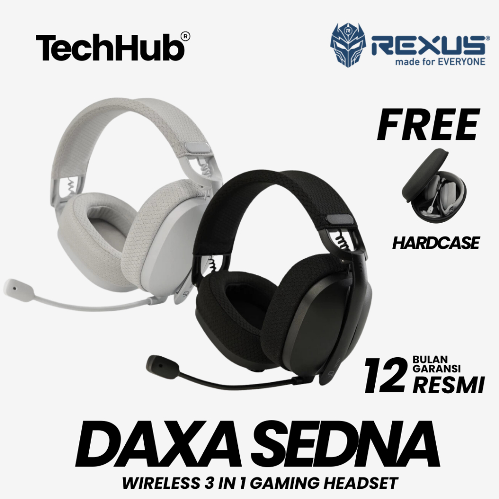 Jual Rexus Daxa Sedna Wireless Gaming Headset with Microphone 3in1 ...