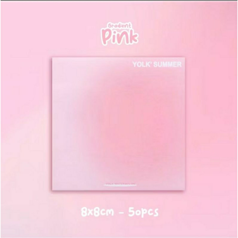 Jual Sticky Notes Gradasi Warna Aesthetic Lucu Polos 50 Lembar | Memo ...