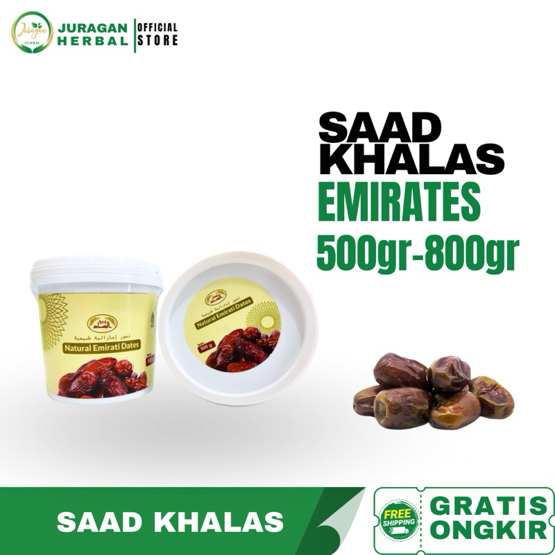 Jual BUCKET DATES SAAD KHALAS 500GR-800GR | Shopee Indonesia