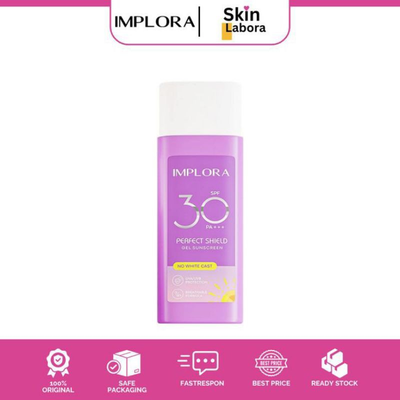 Jual IMPLORA PERFECT SHIELD SPF 30PA+++ GEL SUNSCREEN | Shopee Indonesia