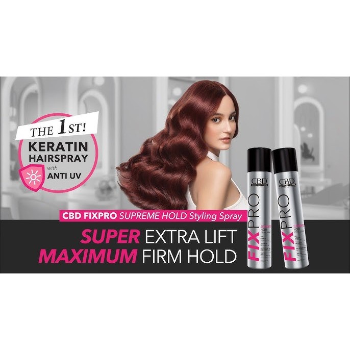 Jual CBD Fix Pro Supreme Hold Styling Spray 380ml Hair Styling BPOM ...