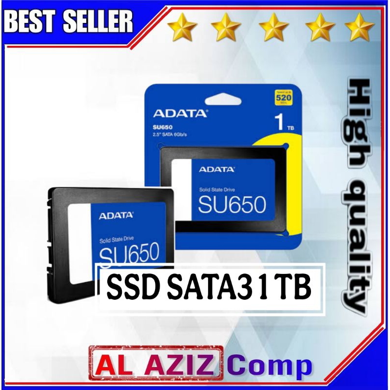 Jual SSD INTERNAL ADATA SU650 – STORAGE INTERNAL 3D NAND 2.5” SATA 1TB ...