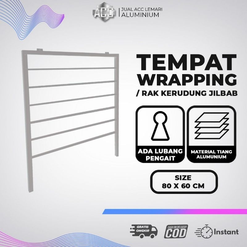 Jual Tempat Wrapping berpipa pvc Paper / Rak kerudung jilbab/Rak Kertas ...