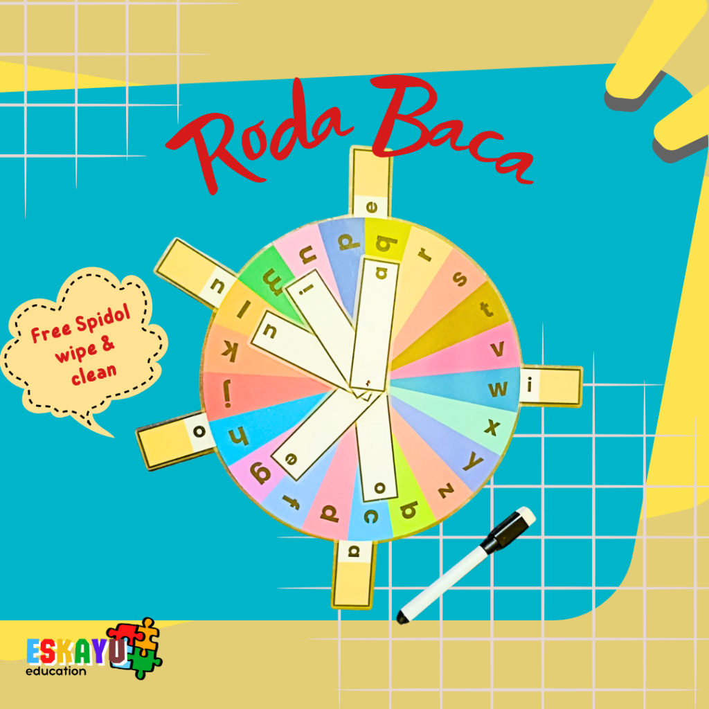 Jual Roda Baca Alfabet / Roda Pintar Membaca Huruf Baca Kata Anak Paud ...
