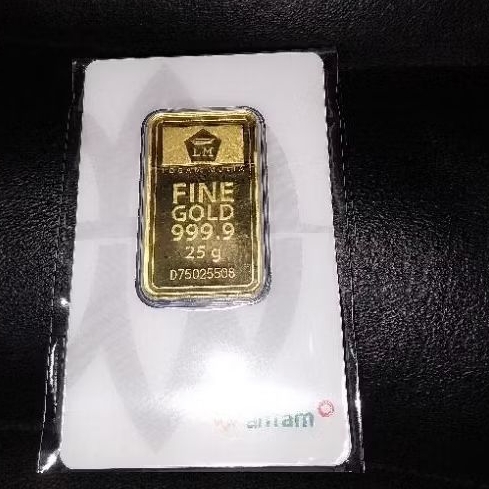 Jual Logam Mulia Antam 25gr (LM) 25 GRAM Certieye Redmark 2025 | Shopee ...