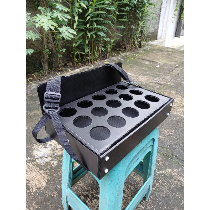 Jual box asongan minuman tray asongan minuman 15 lubang | Shopee Indonesia