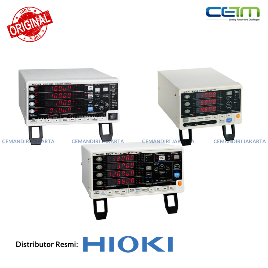 Jual HIOKI POWER METER SERIES ( POWER METER PW3335, AC/DC POWER ...