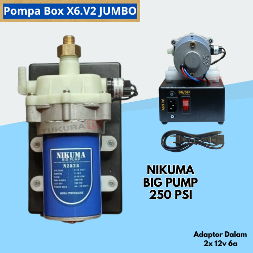 Jual Pompa Box X6.V2 JUMBO Low Watt Hanya 100 Watt dengan Pompa DC NIKUMA Big Pump N2828 ...