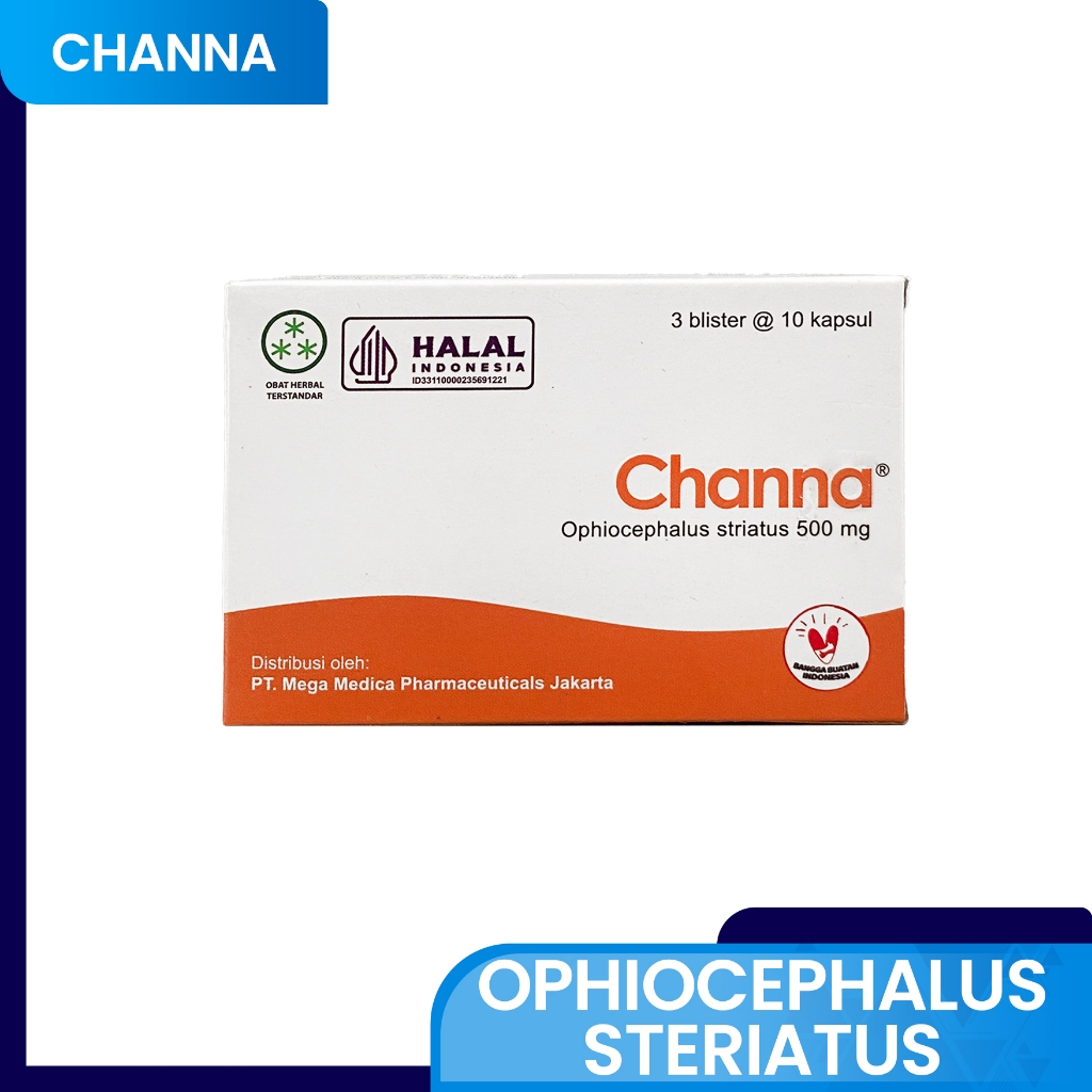 Jual CHANNA STRIATA 500MG EKSTRAK IKAN GABUS 30 KAPSUL | Shopee Indonesia