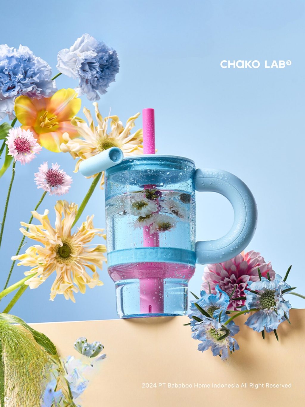 Jual CHAKO Lab Baba Cup 960ml - Blue | Shopee Indonesia