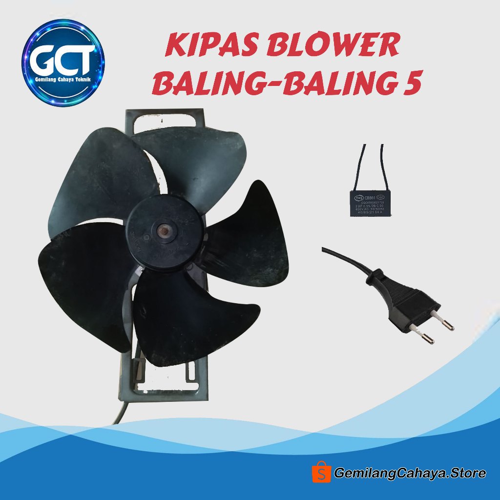 Jual KIPAS BLOWER AC 2,5-3PK DAUN 5 / KIPAS OUTDOOR BALING-BALING 5 ...