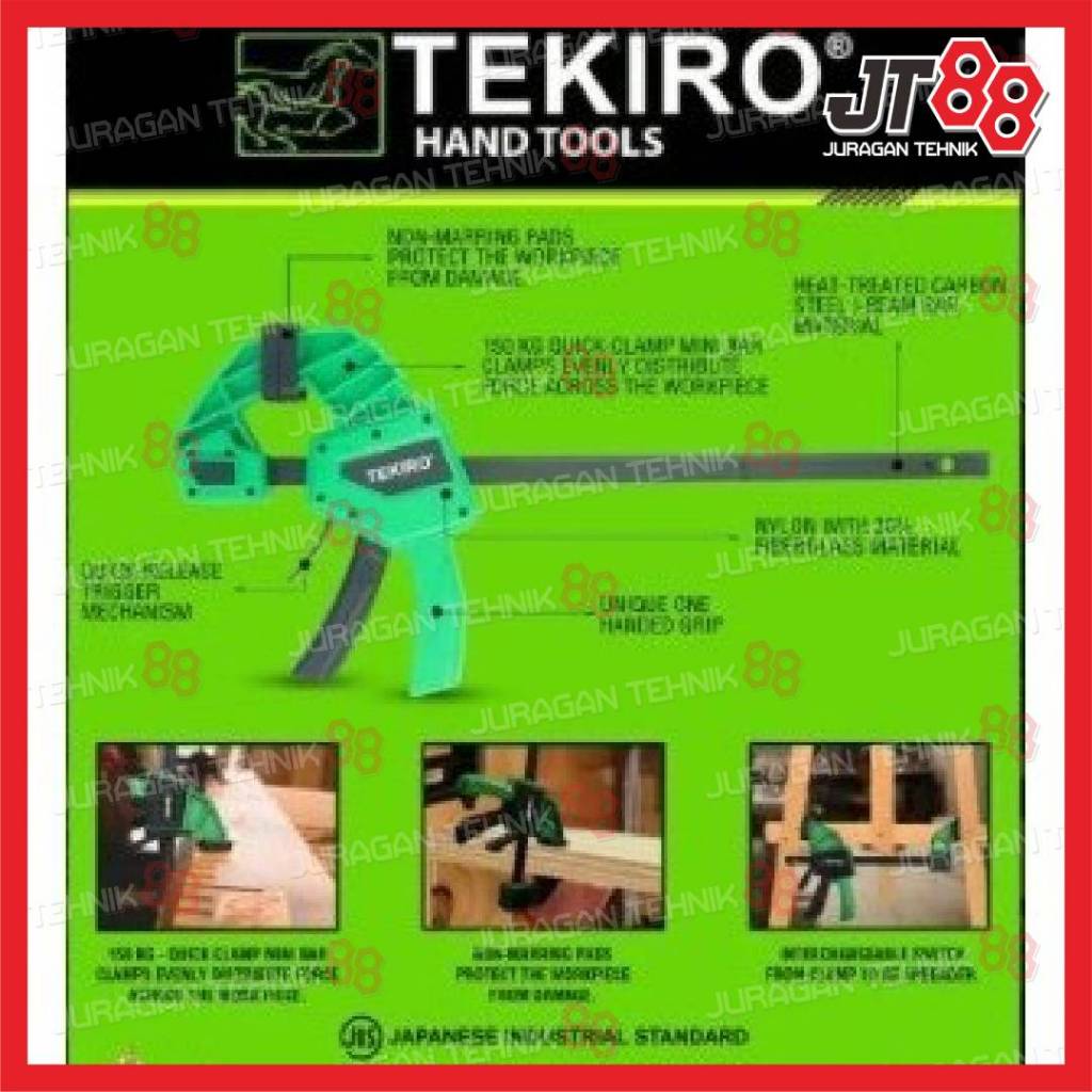 Jual TEKIRO F Klem Klamp F Professional Heavy Duty Quick Release Clamp ...